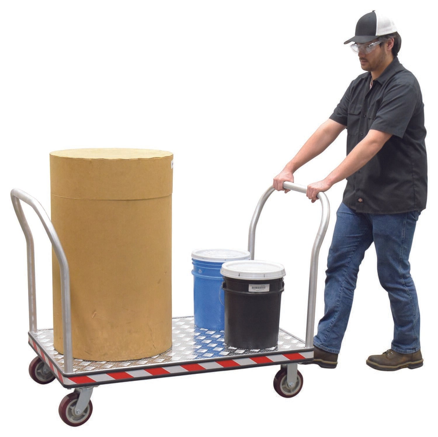 Vestil Manufacturing Corp Heavy Duty Aluminum Treadplate Platform Truc ...