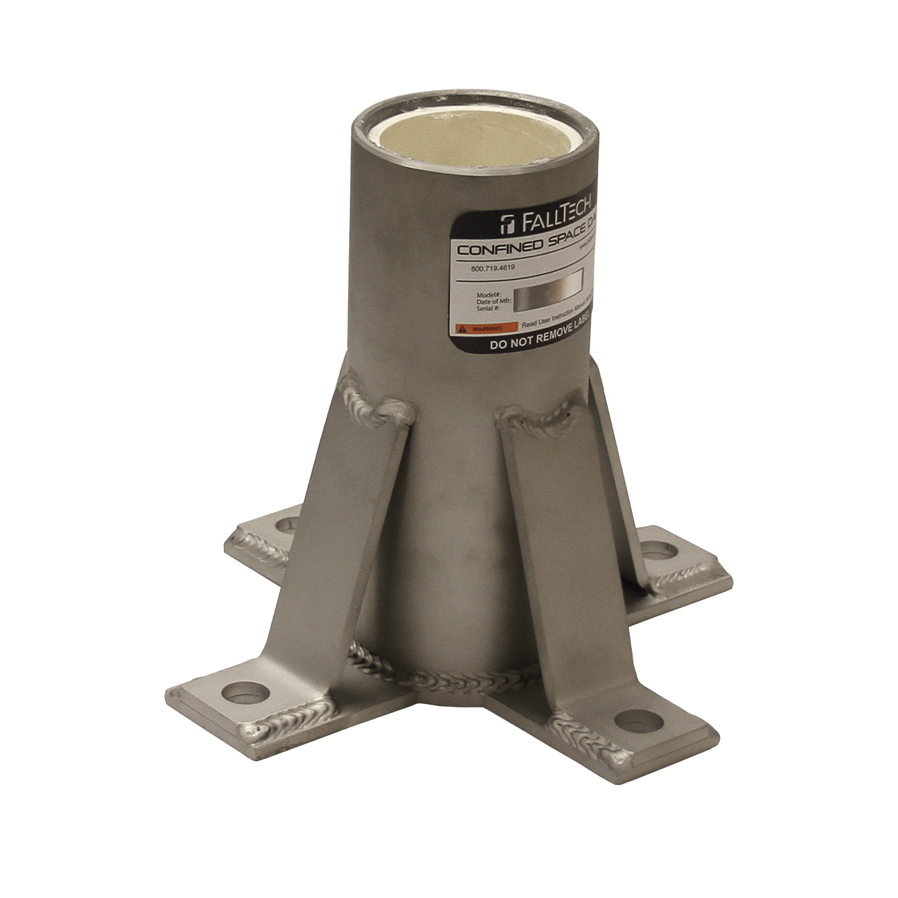 Floor-mount Stainless Steel Bolt-on Fixed Davit Base – MTN SHOP