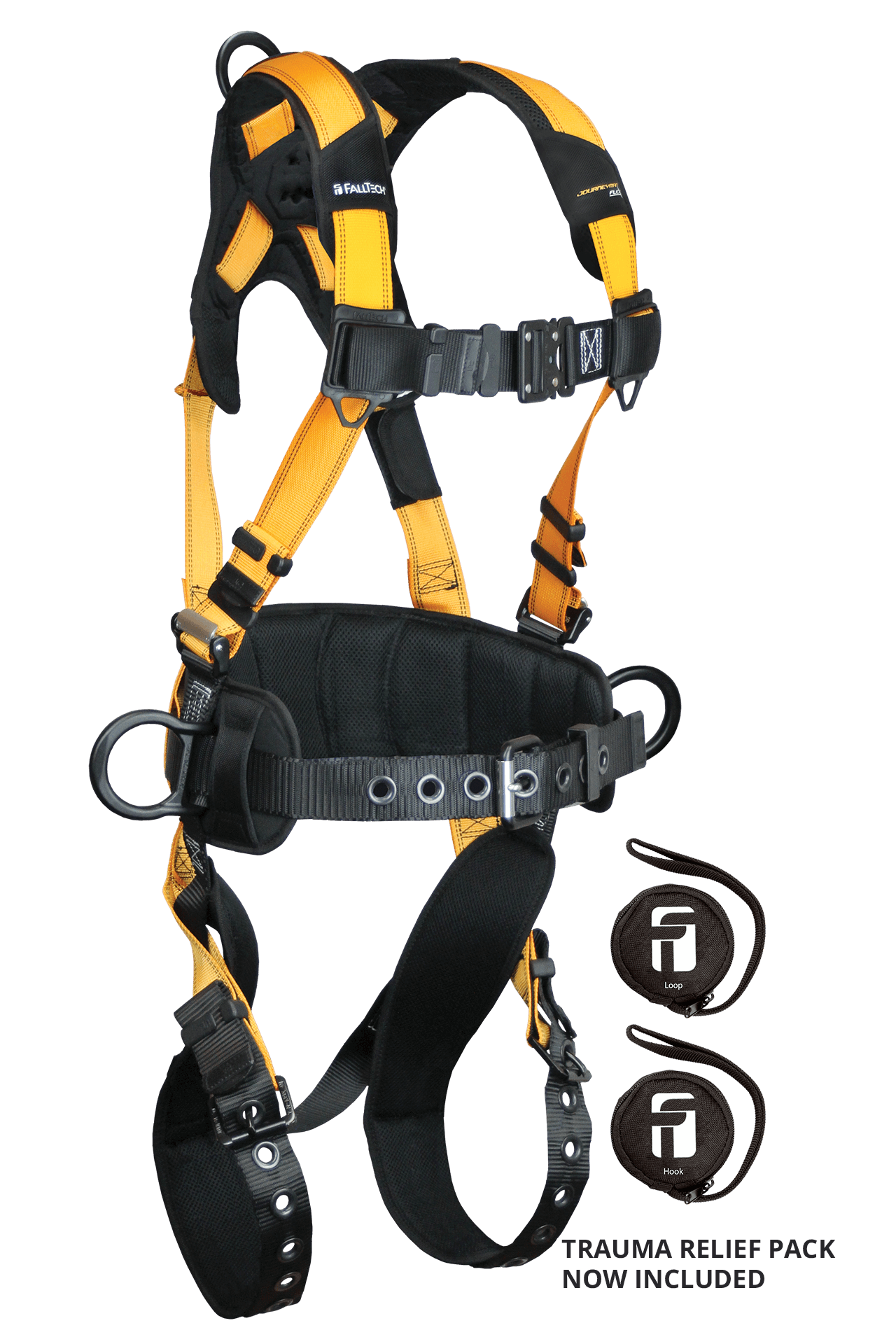 Journeyman Flex® Aluminum 3D Construction Belted Full Body Harness, To ...