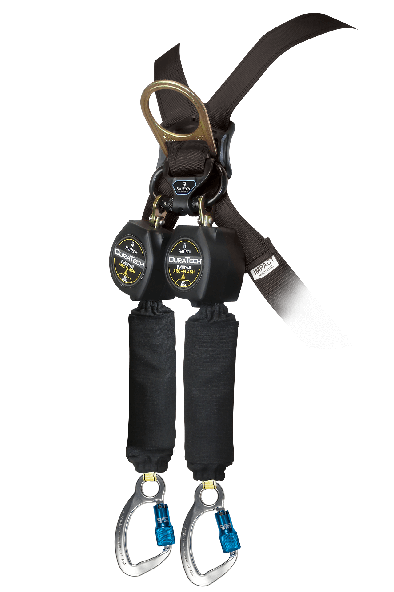 6' Arc Flash Mini Personal SRL with Aluminum Carabiners, Includes Stee ...